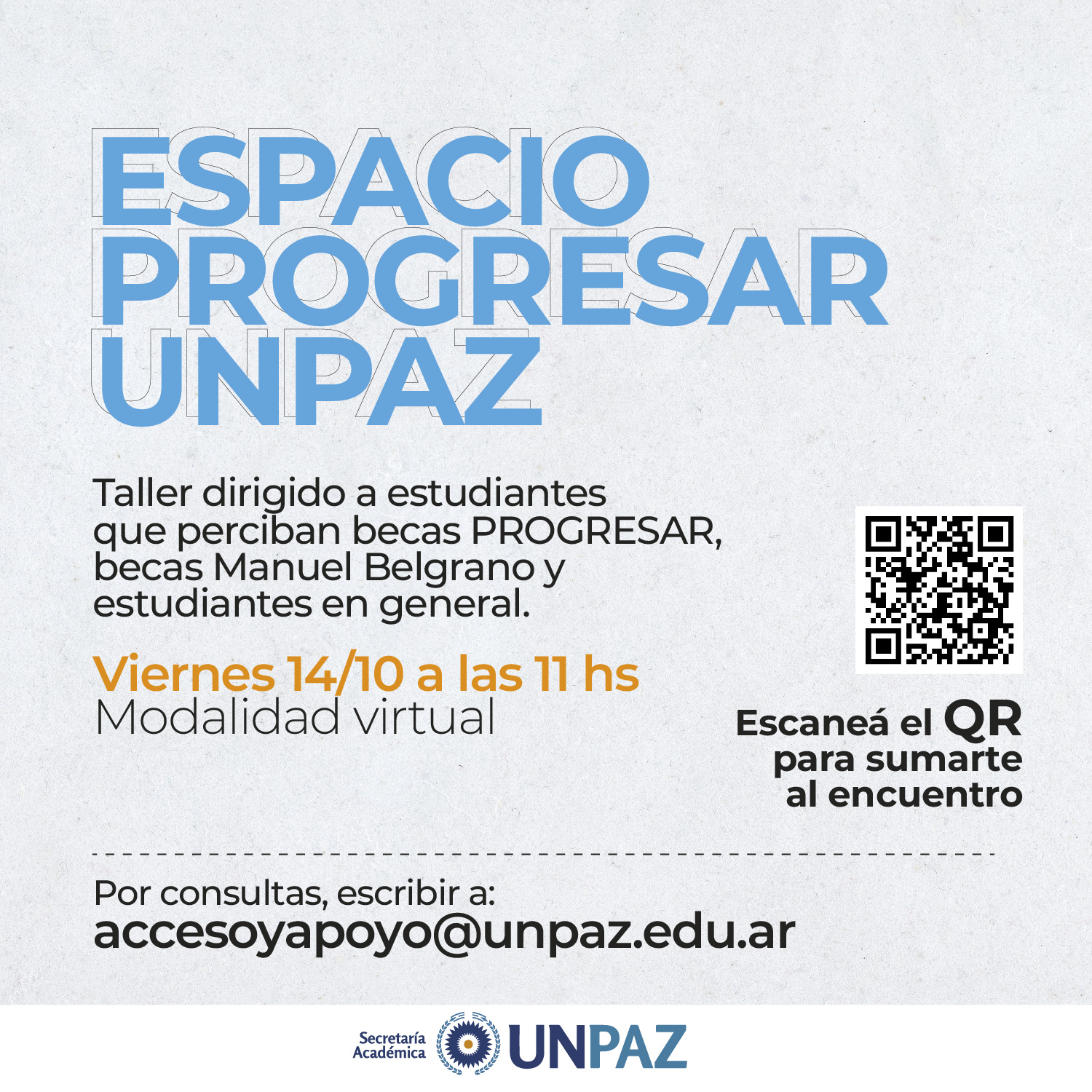 ESPACIO PROGRESAR UNPAZ - TALLER | Universidad Nacional de José C. Paz